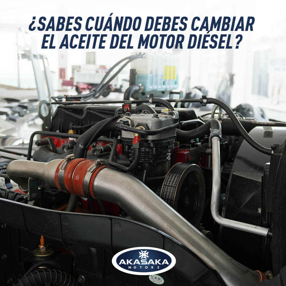 Cambio de aceite del motor diésel - Akasaka Motors